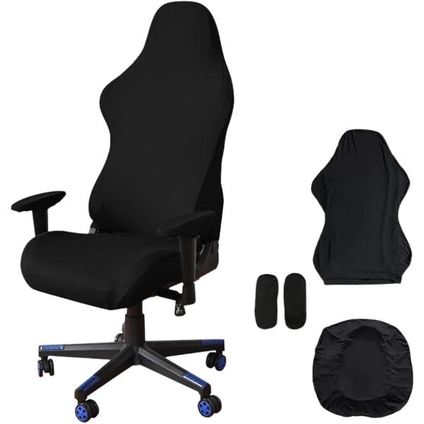 「フィット感抜群。」伸縮性素材で快適な使い心地でピタッとフィット。簡単装着＆長時間使用でもズレにくい。「汚れ防止」カバーを付けるだけで、汚れや傷を防ぎ、チェアを長く愛用できます。「高級感あるデザイン」シンプル＆スタイリッシュなデザインで、チ...