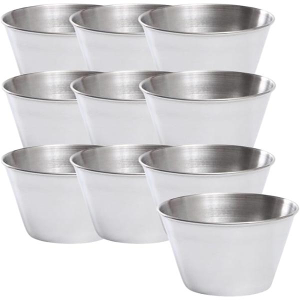 バリエーションコード : 2B9S2LK1FT「ステンレスプリンカップ」 ステンレス素材で、耐久性と防錆性を兼ね備えたカップです。家庭用または商業用に最適な製菓型です。「多用途で便利なカップ」 プリンやゼリー、マフィン、タルトなど、幅広いデ...