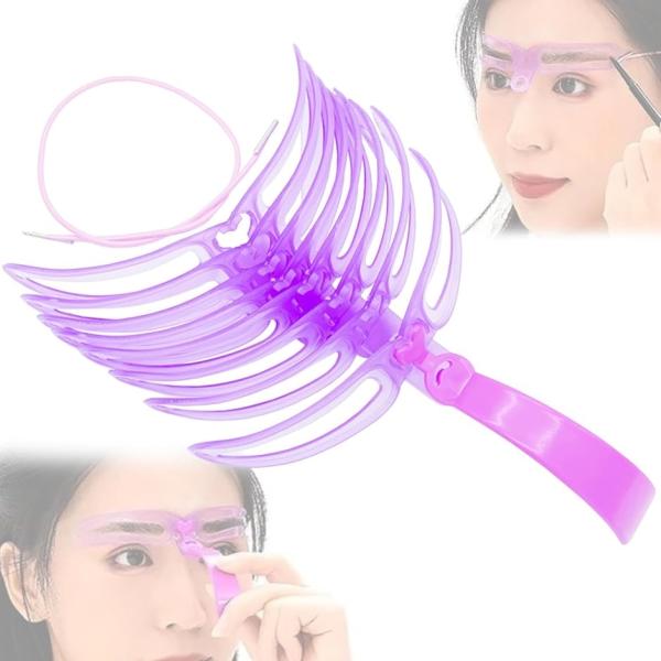 バリエーションコード : 2B9UHJ6GN5毎日の眉毛メイク、イメージ通りに描けず困っていませんか？ 眉毛によって顔の印象は大きく変わるもの。8種類トレンド眉毛が描けるこのテンプレートがあれば、シーンや服のタイプによって様々な形状の眉を楽...