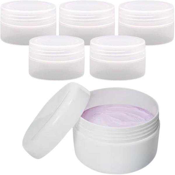 バリエーションコード : 2B9VISKYW0「 便利な小分け容器 」旅行や外出時に便利な5mlのクリームケース5個セット。詰め替え用のクリーム、手作りのローション、クレンジングジェルや軟膏などの保管に最適なセットです。「 シンプルなデザイ...