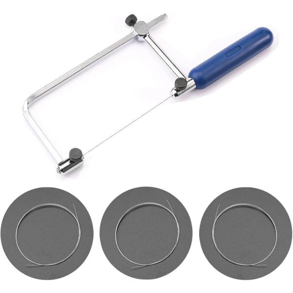 「鋭いダイヤモンドワイヤーでよく切れる」ガラスや陶器、金属、プラスチックなどの切断ができる糸鋸セットです。φ0.15mm、φ0.25mmφ、0.35mmの3種類のダイヤモンドワイヤーが各1mづつ付属しているのでさまざまな素材・形状のものに幅...