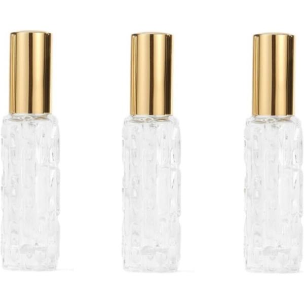 バリエーションコード : 2B9XTRCG1N「シルバー＆ゴールドの香水アトマイザー 3本セット」 シンプルで上品なシルバーとゴールドの3本セットで、容量10mlの香水アトマイザーです。8.4cmx2.2cmのコンパクトサイズで、バッグやポ...