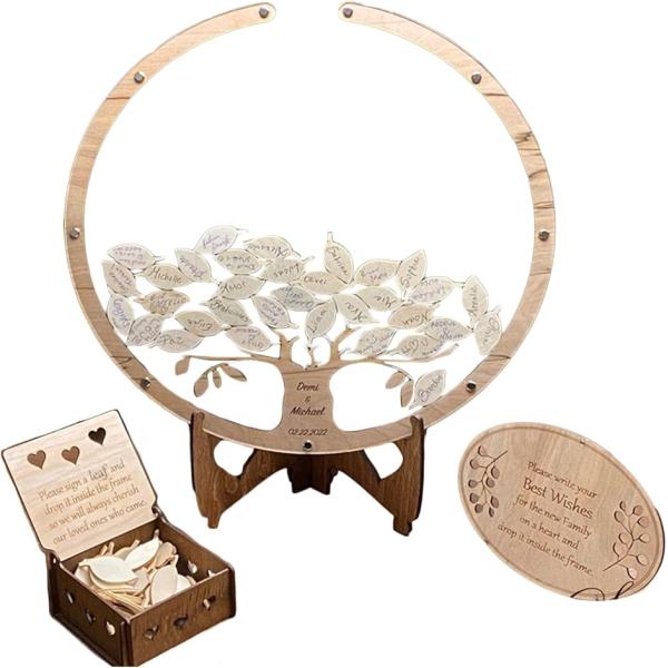 結婚証明書やゲスト参加型のウェディングドロップスで、結婚式のウェルカムスペースにぴったりです。ゲストブックとしてハートドロップスを木のウェルカムツリーに落とすデザインが、結婚式の思い出を華やかに彩ります。キリスト教式やチャペル式に合うウェル...