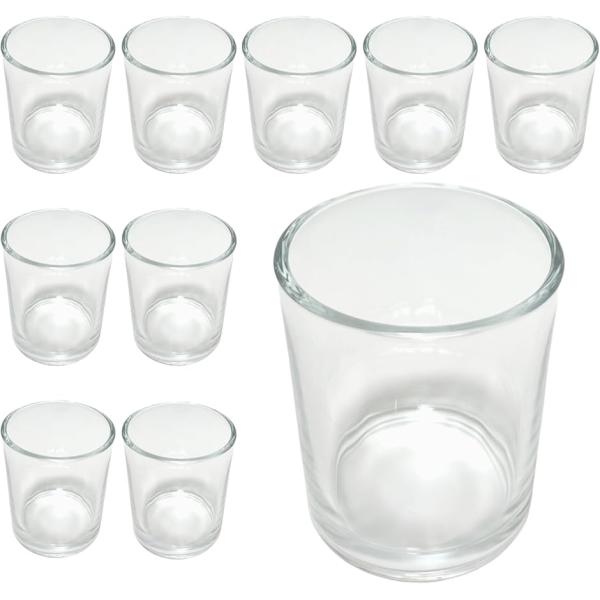 バリエーションコード : 2BJ8LLQP0Qハンドメイドキャンドルの材料としてお使いいただける、円柱・透明のガラスモールドです。溶かしたお好みのワックスを注ぎ、オリジナルのアロマキャンドルやソイキャンドルをお作りいただけます。ティーライト...