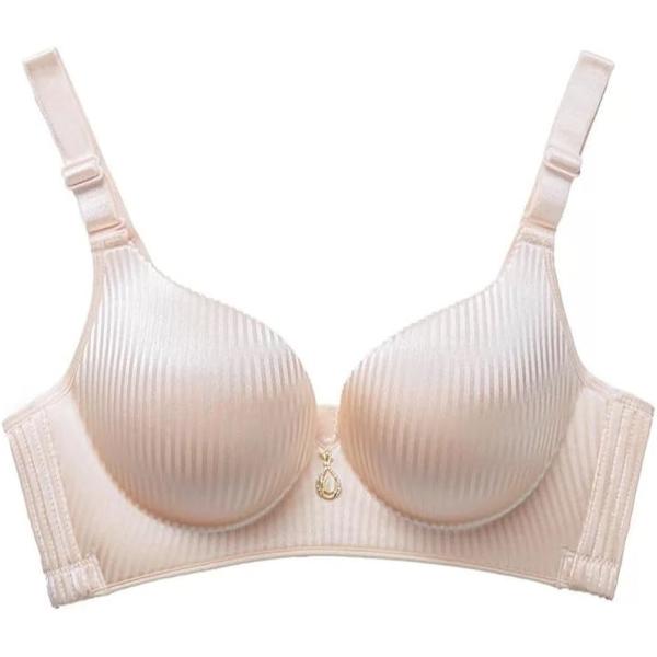 バリエーションコード : 2BJI4NJ6GI超極厚パット入りのノンワイヤーブラです。シームレスタイプなので長時間つけても疲れたりきつくなりにくいアイテムになっております。つるんとしたカップ表面でアウターにひびきにくく、ラインの出やすいアウ...