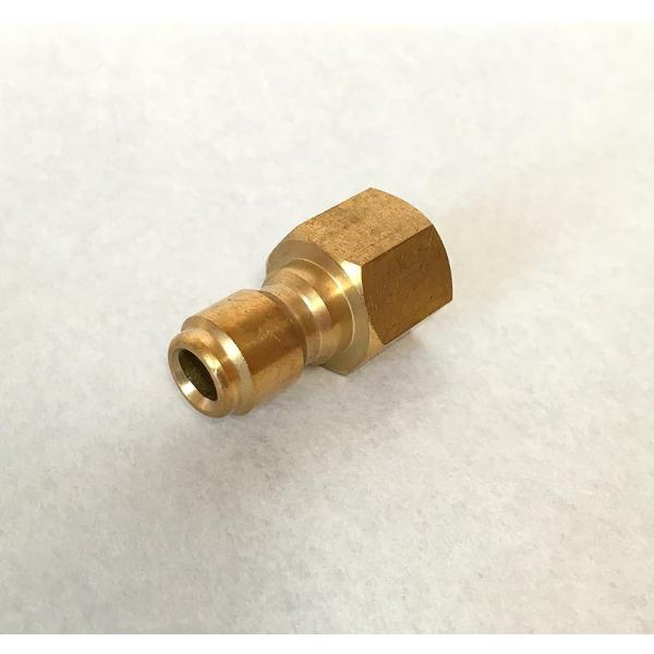 バリエーションコード : 2BFDTT3DXI・3/8サイズの高圧洗浄機用ワンタッチカプラー（3/8オス-M14めねじ）です。・「材質」　本体 ： 真鍮・「カプラーサイズ」 3/8”・「ねじサイズ」 M14（内径 約12mm）x約12ｍｍ、...
