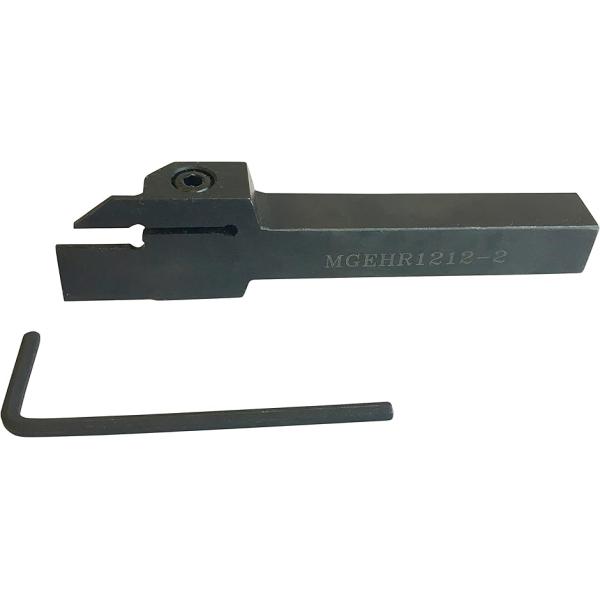 ・突っ切り用スローアウェイバイト（刃幅2mm）　MGEHR1212-2・旋盤や平削盤などでの切削加工に用いられる工具です。・鋼用チップ（MGMN200-G又はM） 1個が付属。・品番：MGEHR1212-2　サイズ：12x12x100mm・...