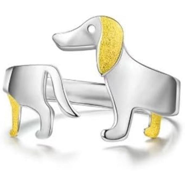 size：調整可能 フリーサイズ / サイズ目安：約13号〜　多少の力で拡げることが可能です。素材：銅合金、メッキ加工動物好きや、いぬを飼っている方などに大変おススメなアクセサリーです。プレゼントやギフトにも〇幅広いサイズに調整可能なので、...