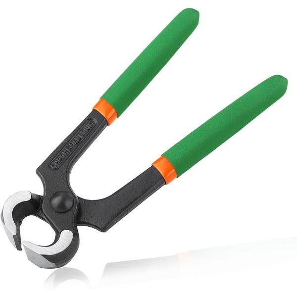 バリエーションコード : 2BJK6C1IOD用途：針金の切断や釘抜きに便利。特長：壁面での垂直切りが出来る喰切刃です。材質：クロムバナジウム鋼、PVCサイズ：全長160mmx幅50mmx高さ15mm。注意：新品の工具には開閉をスムーズにす...