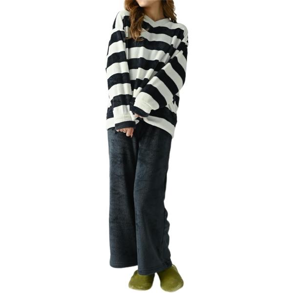 バリエーションコード : 2BJ3KCC2YD大人可愛いルームウェア。快適＆今どき「かわいい。」お部屋でのくつろぎシーンやリラックスタイムを楽しむ。＃おうち時間丁度良い生地の厚みで肌触りはさらっとしているので、楽に長時間着ていられます。リラ...
