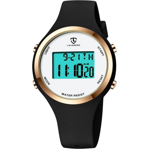 バリエーションコード : 2BJ5X9FQ3R・「多機能 スポーツウォッチ」：カレンダー、曜日表示、12/24時間制、ストップウォッチ、目覚まし時計を含む多機能デジタル腕時計です。LEDバックライト機能を持ち、暗い環境でも簡単に時間を読み取...