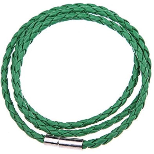 バリエーションコード : 2BJ88OIHGT「ブレスレット長」着用時約20cm / 全長60cm / 太さ0.4cm「スタイル」全長60cmのPUレザーを腕に３周巻きブレスレットにて使用するタイプになります。結合部は凸凹になっており差し込...