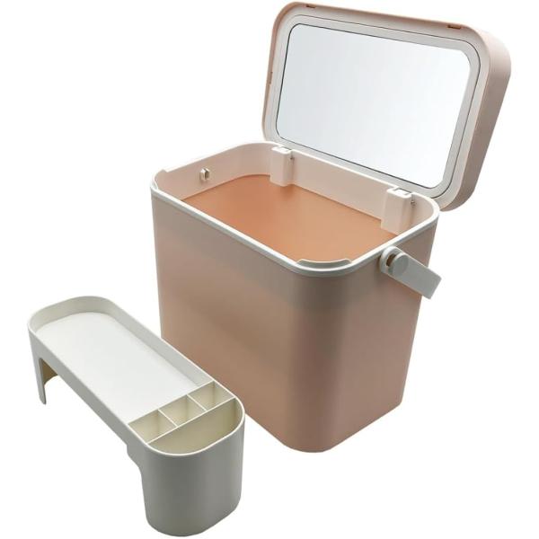 バリエーションコード : 2BJD6DWDYN収納力抜群のメイクボックスです。散らかりがちなメイク用品をまとめて整理できるので机上のスペースを確保できます。インテリアの邪魔をしないシンプルなデザインで、コンパクトなので持ち運びもラクラクです...