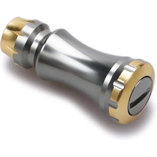 バリエーションコード : 2BJXDFTV1L「特徴」直径15mmノブ、指先接触面に合わせる設計。「サイズ」直径15mm、長35.5mm「重量」7g「素材」70シリーズ航空アルミ。「付属」ベアリング(ステンレス素材)2個、ワッシャー 5個、...