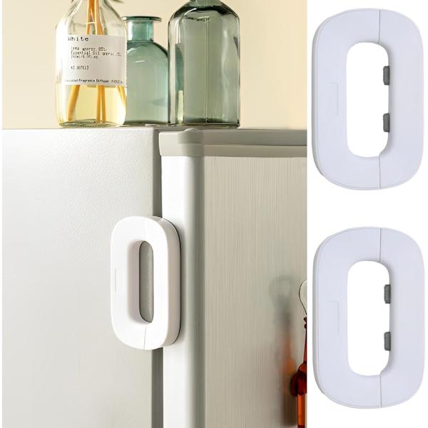 バリエーションコード : 2BJJOGWKWQ「冷蔵庫ドアロック」冷蔵庫に設置して子供のいたずらや開けっ放しを防ぐドアロック。貼り付けるだけで簡単に取り付けられます。ＡＢＳ樹脂製だから軽くて丈夫。冷蔵庫の色に合わせて２色から選べます。「取り...