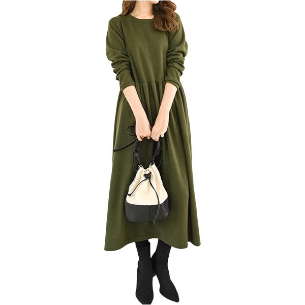 バリエーションコード : 2BJOTYFKH4ゆったり過ごす時間にぴったりのワンピース。カジュアル過ぎない大人なデザインに仕上げました。程よい肉感の素材で、リラックスした表情を堪能できるワンピース。フィットしすぎずリラックス感ある着心地で体...