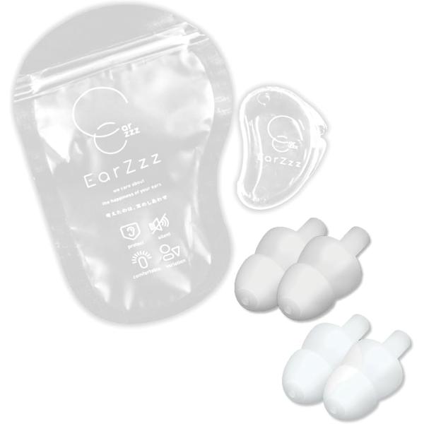バリエーションコード : 2B9F18XO80「EarZzzの独自構造で快眠サポート」EarZzzの耳栓は、つけ心地、装着感、遮音性に着目し独自構造で開発しました。つけ心地は、上部に小さな穴が開いていることにより長時間の使用でも耳への圧迫感...