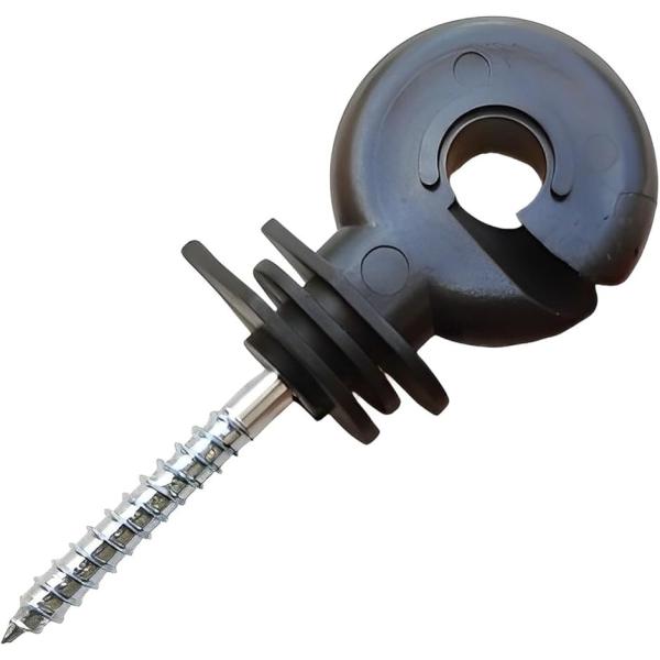 バリエーションコード : 2BJS42J2C1この商品は電柵ロープを電柵支柱に固定する絶縁のリング碍子の50本セットです。碍子（がいし）とも読みます。ネジ碍子タイプで木製の電柵支柱か樹木をそのまま利用することも可能です。角度など自由に設定が...