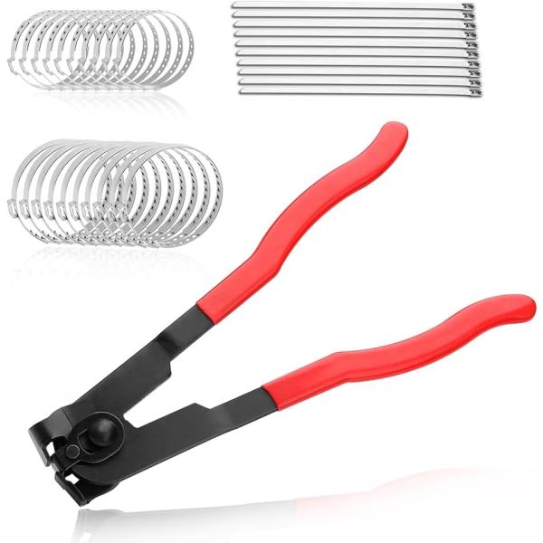 31 PCS パッケージ内容： 1 x CVジョイントアクスルブーツクランププライヤー、10 xスモール圧着バンド、10 xラージ圧着バンド、10 xステンレススチールジップタイ。CVジョイントブーツ、ATVアクスルブーツ、燃料フィルター、...