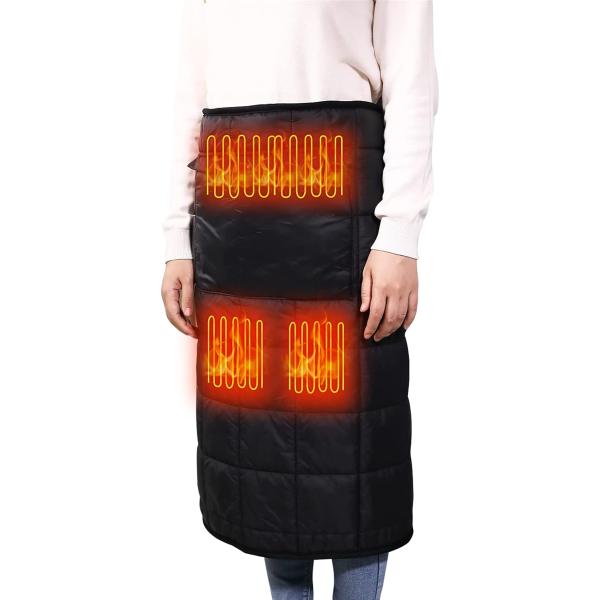 「多機能4 WAY USB電気ブランケット」電気ひざ掛けとしてはもちろん、肩掛け、腰巻き、電気敷毛布など色んな使い方ができます。特に、腰に巻いてドローコードでサイズ調整が出来、立ち歩き可能でデスクワークの時とても便利です。軽量素材で作られて...