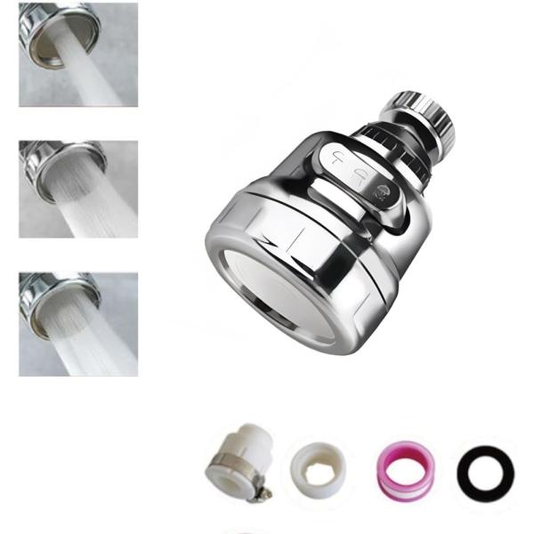 バリエーションコード : 2B9UX0XLHX「商品仕様」耐落下、冷熱通用です。調節可能コネクタ付きなので、直径14〜23 mmの蛇口に適しているため、 家庭のほとんどの蛇口に適しています。「360度回転＆節水」シャワーは360度回転でき、...