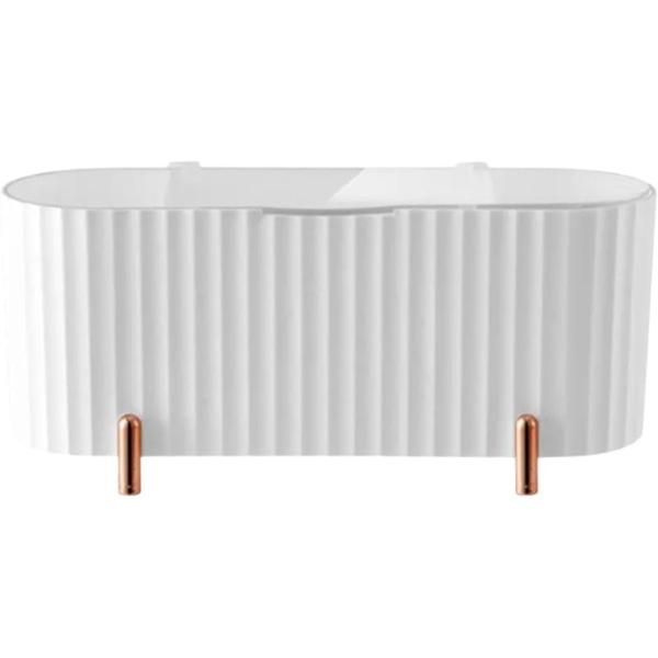 「すっきり整理整頓」綿棒・コットン・パフをスッキリ収納。マルチケース。コットンボールとスワブホルダーには、綿棒、コットンパッド、化粧パッド、化粧品、スキンケア製品などの小物を収納できます。バスルーム、寝室のドレッサーをすっきりと整理できます...