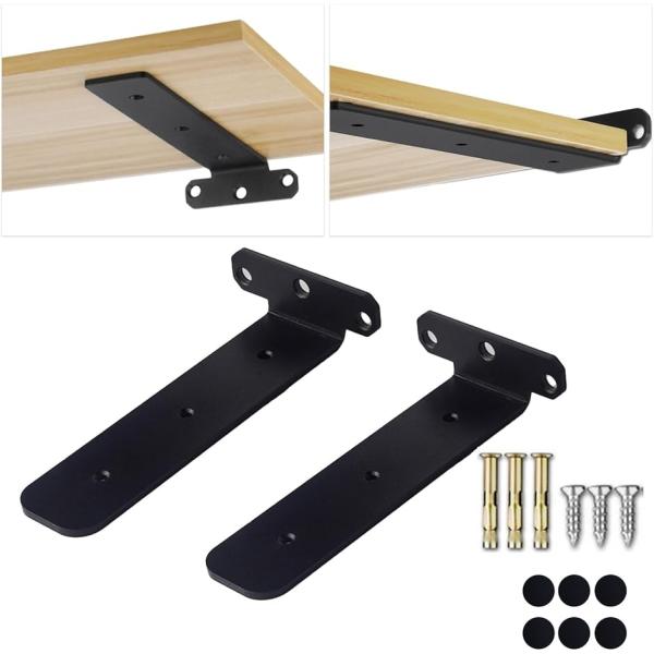 バリエーションコード : 2B9LLST6C5「商品仕様」セット内容：ブラケット本体x2本 ボードアンカーx6本 ネジx6本 ネジ穴ステッカーx12枚、　ブラケット本体サイズ：長さ15cmx幅10cmx高さ2.5cm「高品質素材」棚受け金具...
