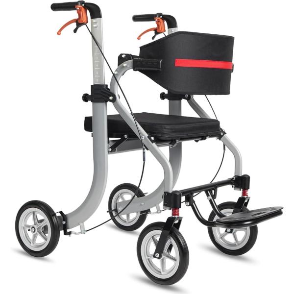 バリエーションコード : 2BJLNYSPLQ「高品質＆軽量」シルバーカーの本体構造は、高品質のアルミニウム材質を採用しています。「前後に可動する背もたれ」背もたれが前後に動くことで、歩行器に座って安定したポジションを確保できます。歩行中は...