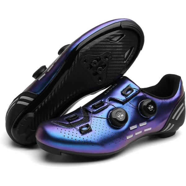 バリエーションコード : 2BJYGDYW1Wロードバイク用ビンディングシューズは、ペダルとシューズが固定されるため、力を逃がさず、スピードアップに最適。細かいフィッティングに対応した2点止めのワンタッチで調整できるダイヤル式クロージャーで...