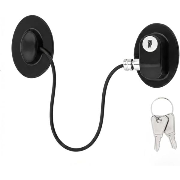 「工具不要で簡単取り付け」 3M製の強力両面テープを採用し、穴あけ不要で誰でも簡単に設置可能。冷蔵庫や収納棚などに手軽に取り付けできます。「鍵付きでしっかりロック」 付属のキーで施錠できるため、お子様やペットのいたずら防止、防犯対策としても...