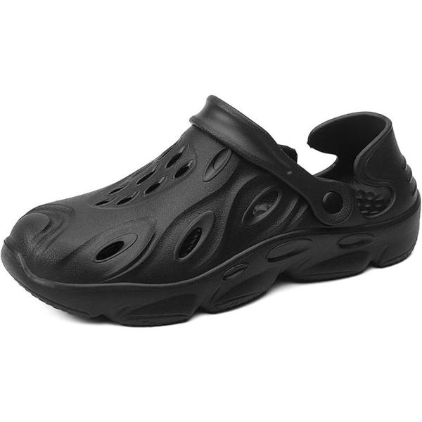 バリエーションコード : 2BU61NXHVG素材構成：EVA軽量で通気性の良いおしゃれなデザインのサンダル。アッパーは通気性が良く蒸れにくいので暑い夏でも快適。全体に穴が開いたデザインを採用することで通気性抜群。かかとに高さがあるので脱げ...