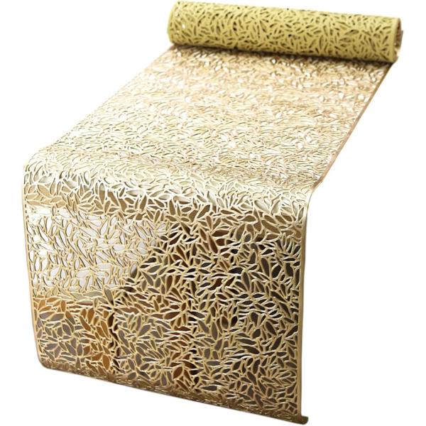 「ラグジュアリーな北欧調テーブルランナー」 気品ある北欧デザインで、いつものダイニングをエレガントに演出するテーブルランナーです。「滑りにくいPVC素材」 防滑設計により、カトラリーや食器、グラスがズレにくく安心して使用できます。「汚れに強...