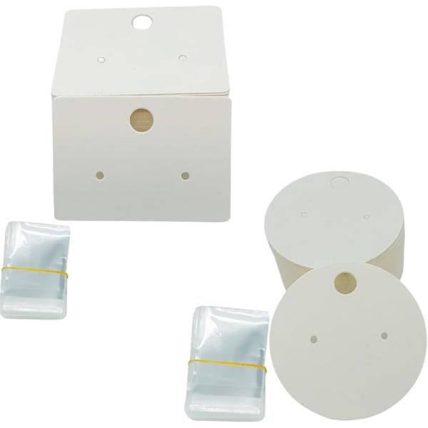 バリエーションコード : 2BRF5IJCQ3台紙サイズ角型3.2x4.5cm／丸型4cm選べるカラー＆形状：清潔感のあるホワイト／温かみのあるクラフト。角型・丸型の2タイプで、テイストや什器に合わせて選べます。使いやすい穴仕様：上部に吊り...