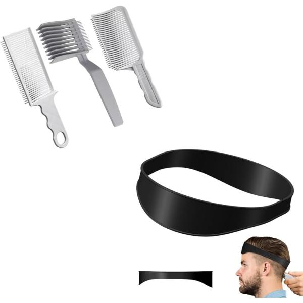 バリエーションコード : 2BRIUXVOKKフェードカットをサポートする2点セット 本商品は、セルフカットをサポートする「ヘアカットバンド」と「フェードコーム」をセットにしたアイテムです。バンドは後頭部や首回りにフィットして、フェードスタ...