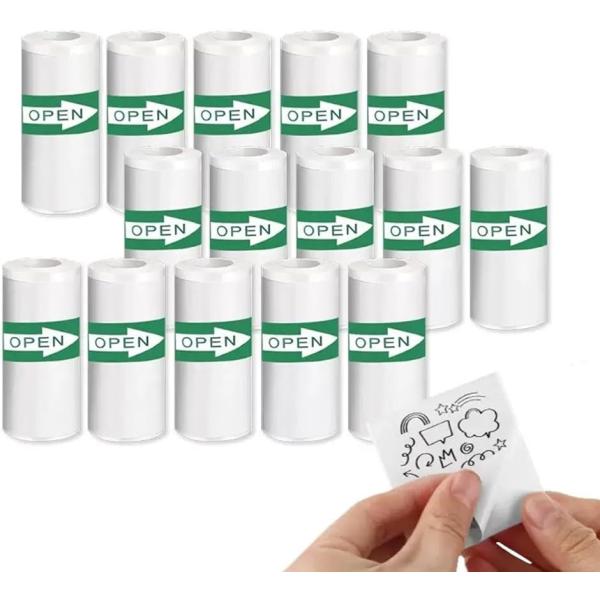 バリエーションコード : 2BRKOW9S98印刷後は台紙から剥がして貼れるため、ラベル作成やメモ印刷の流れがスムーズにできる自己粘着タイプの感熱紙ロール15本セットです。57 x 25mmのミニサイズとなっておりますので、収納ケース、フォ...