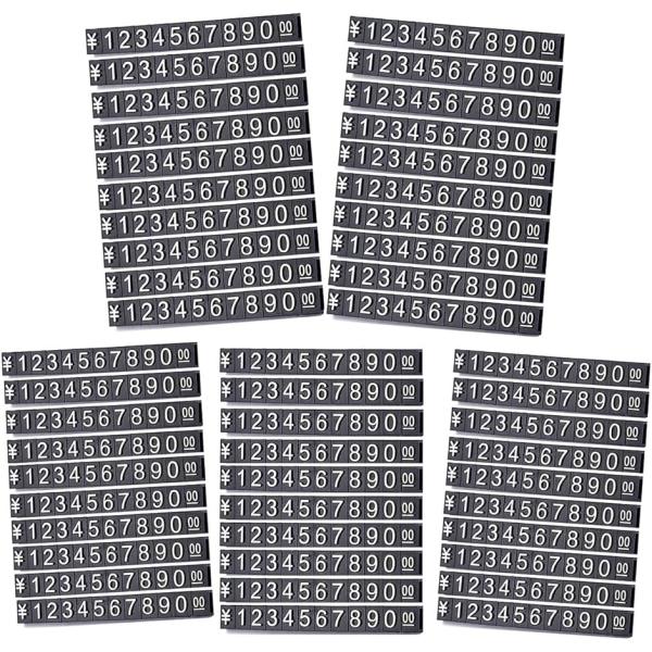 バリエーションコード : 2B65CVS289「セット内容」15ピース $/￥/1/2/3/4/5/6/7/8/9/./0/0/00 x 50 セット「サイズ」（約）全長58mm、単粒高 6mm、幅 4.3mm「 材料」ABS プラスチック...