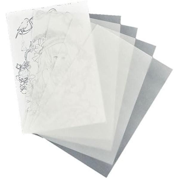 「高品質な転写」優れた転写能力を持ち、プロジェクトの精度を高めます。細部まで鮮明に写し取ることができるため、デザインやアートワークのクオリティを向上させます。「多用途な使用」このトレーシングペーパーは、転写、複写、写し絵、トレース、レーザー...