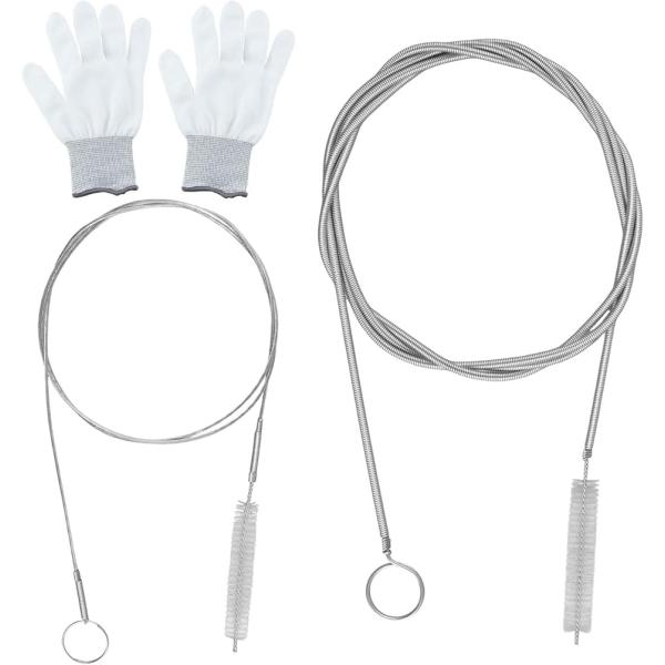 バリエーションコード : 2BRIT9RI22材質:高品質のステンレス鋼とナイロン毛で作られた柔軟なチューブブラシで、腐食しにくく、柔軟性があり、壊れにくく、繰り返し使用でき、長寿命ですパッケージに含まれるもの:手袋をはめた長さ1mの薄型モ...