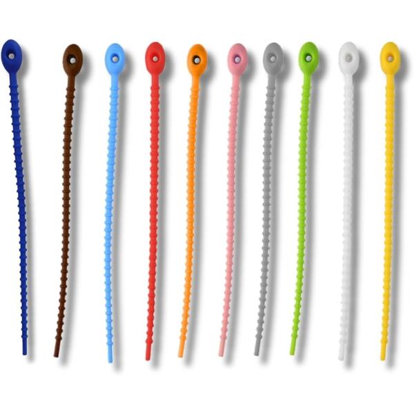 「整理整頓が簡単」ケーブルやコードをしっかりとまとめ、デスク周りをすっきりと整頓します。これにより、作業効率が向上し、ストレスのない環境を実現します。「繰り返し使用可能」耐久性のあるシリコン素材を使用しているため、何度でも繰り返し使用できま...