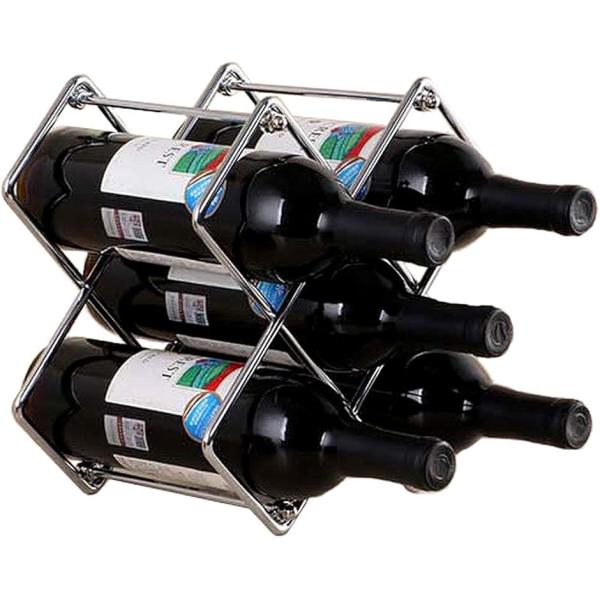 ワインを効率よく、お洒落に整理できるワインラックです。最大5本収納可能。　インテリアに最適。 お洒落にワインをディスプレイ。シンプルなので、どんな空間にも溶け込むデザインになっています。お店やご自宅にワインをお洒落にストックしておくことがで...