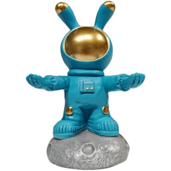 バリエーションコード : 2B9XY6PUYPうさぎの眼鏡置き：ウサギの宇宙飛行士をモチーフにしたユニークなデザインが魅力です。おしゃれでかわいらしいインテリアアクセサリーとして、どんな部屋にもぴったりフィットします。宇宙好きや動物好きにピ...