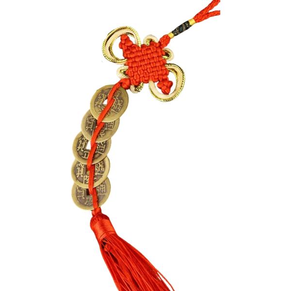 「金運アップ」この風水コインペンダントは、古代中国の五帝古銭をモチーフにしたデザインで、金運を引き寄せる力を持っています。赤色の金縁取りが施されたコインは、財運を高め、日常生活における金銭的な成功をサポートします。「良縁を引き寄せる」風水の...