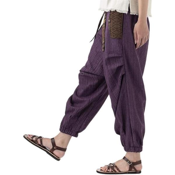 バリエーションコード : 2BUDFOVDLU「サイズ」Free：裾丈90 ウエスト60-100（cm）＊モデル：身長160cm ＊ 染物素材の特性から色落ちします。洗濯は手洗いをお勧めします。洗濯機の場合は他の衣料品への色移りにご注意下さ...