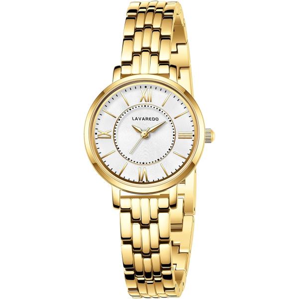 バリエーションコード : 2BUFL3DR42エレガントな腕時計：女性用　ウォッチは簡潔で洗練されたデザインを採用しており、丸形のケースと特別なローマ文字盤は時間の読み取りに便利であり、贅沢なメッキ素材が全体のデザインに優雅さを加え、ファッ...