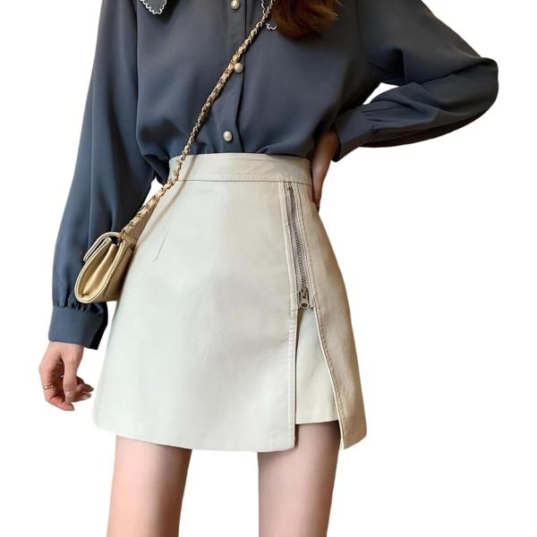 バリエーションコード : 2BUFO8RI3U上質PUレザーで叶える、クールで洗練されたマニッシュスタイルを実現。安心のインナーパンツ付き。アクティブにスタイルを気にせず楽しめます。ジップアップデザインが光る、スタイルアップ効果と着回し力抜...