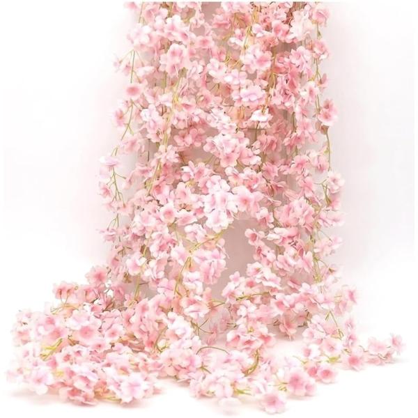 バリエーションコード : 2BUI9TIIJP「贅沢な135輪のボリューム」 1本につき135輪の桜の花を贅沢にあしらった、華やかでボリューム満点の桜ガーランドです 。高密度な花々が、お部屋や会場を一瞬で春の装いに変えてくれます。「本物のよ...