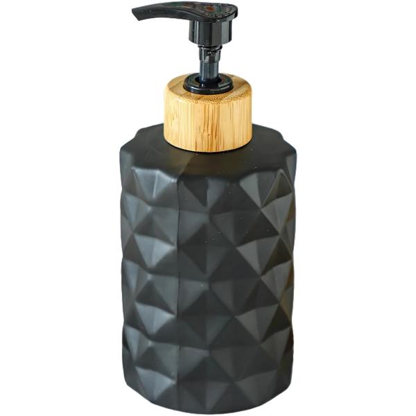 バリエーションコード : 2BURN1XLNY「木とガラスが織りなす洗練の存在感」 天然木のキャップとダイヤカットガラスが織りなす、上質で洗練された佇まい。柔らかな木のぬくもりと、シャープなカットの力強さが美しく調和し、洗面所やキッチンに自...