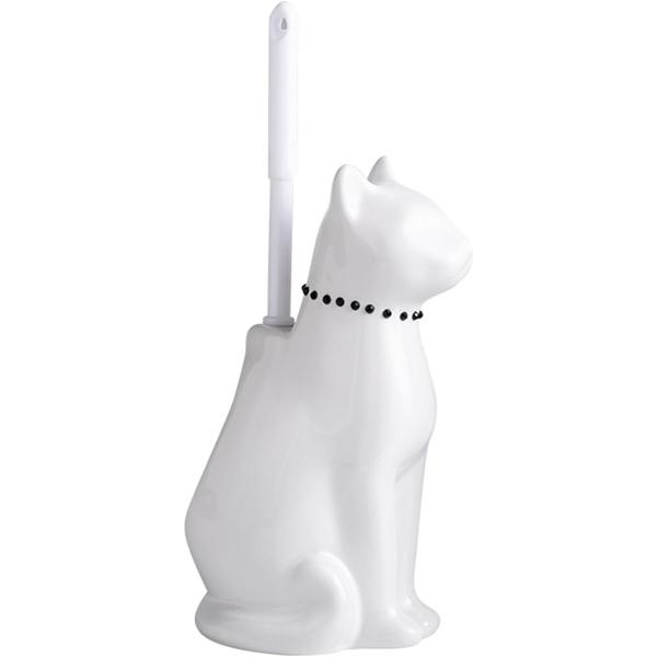 バリエーションコード : 2BULT1N3QC「隠して魅せる猫デザイン」 トイレブラシを猫のオブジェ風スタンドに収納できる画期的なアイデア商品。生活感の出やすい掃除道具をおしゃれなインテリア雑貨に変えて、トイレ空間に清潔感と遊び心をプラス。...