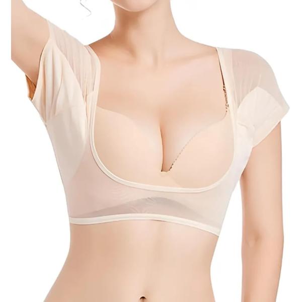 バリエーションコード : 2BUO0KYOSH脇パッドが、「ポリエステル」と「防水加工生地」の薄い2層仕様。メッシュ生地で、伸縮・通気・吸水と高機能の、脇汗パッド付き、汗取りインナーです。脇のパッドは、「ポリエステル」で吸水しながら、サラサ...