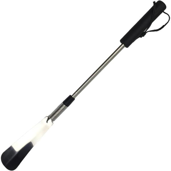 この靴べらは、かがむことなく、どんな靴もすんなり履けるように設計されています。身長を問わず、誰もが立ったままスマートに靴を履ける、そんな快適な毎日をあなたにお届けします。しなやかなバネが足のかかとに吸い付くようにフィットし、靴を履く瞬間のわ...